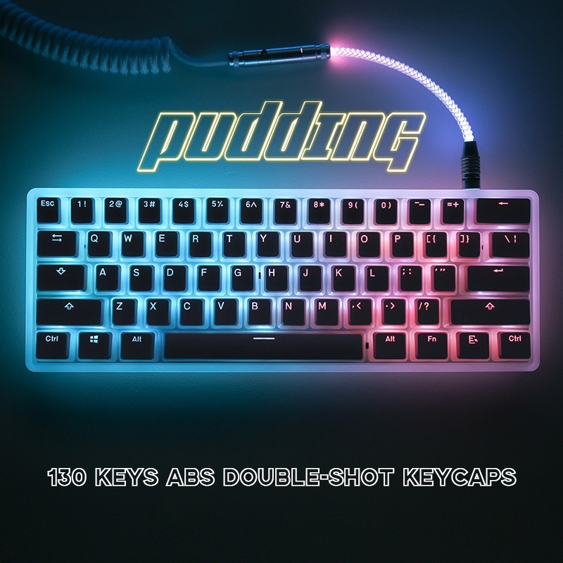 Pudding Keycaps ABS Double-shot OEM Profile Keycap ปุ่มกดแบบกําหนดเอง ...