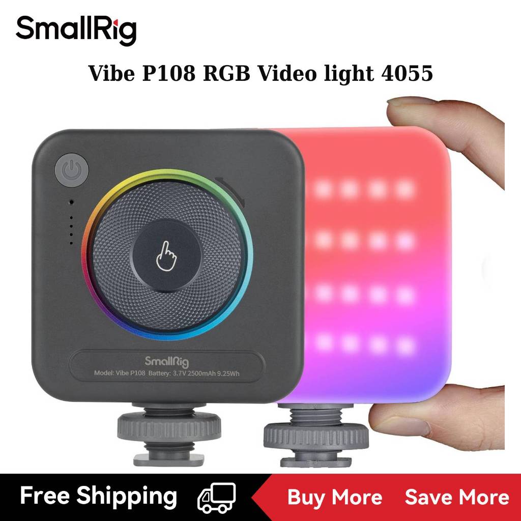 Smallrig Vibe P108 / P96 RGB/ ไฟ LED Video ,ไฟกล้องแบบพกพาพร้อมรองเท้า ...
