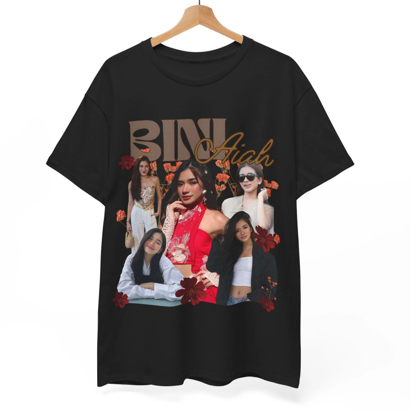 Bini Aiah Cotton Shirt Concert Graphic Tee Blooms Biniverse Fan made ...