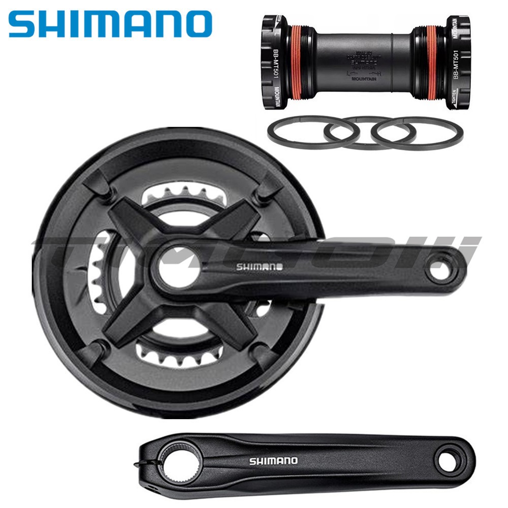 Shimano FC-MT210-2 MTB City Bike 29 Speed Crankset 46-30T 170 มม.2 ชิ้น Chainring HollowTech II ...