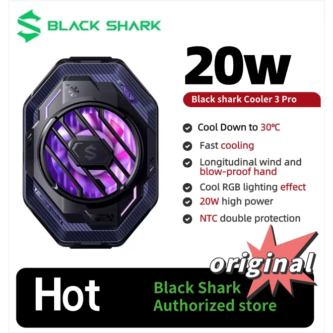 Fast Cooling Xiaomi Black Shark Cooler 2/3 Pro Gaming Clip โทรศัพท์ fan ...