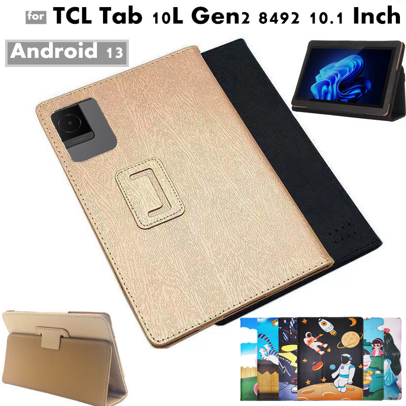 Flip Case for TCL Tab 10L Gen2 8492 10.1 Inch Cover Flip Foldable Stand ...