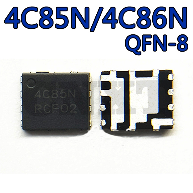 2 ชิ้น 4C85N 4C86N QFN8 Dual 2N ช่อง 30V DFN-8 5x6 Patch Field Effect ...
