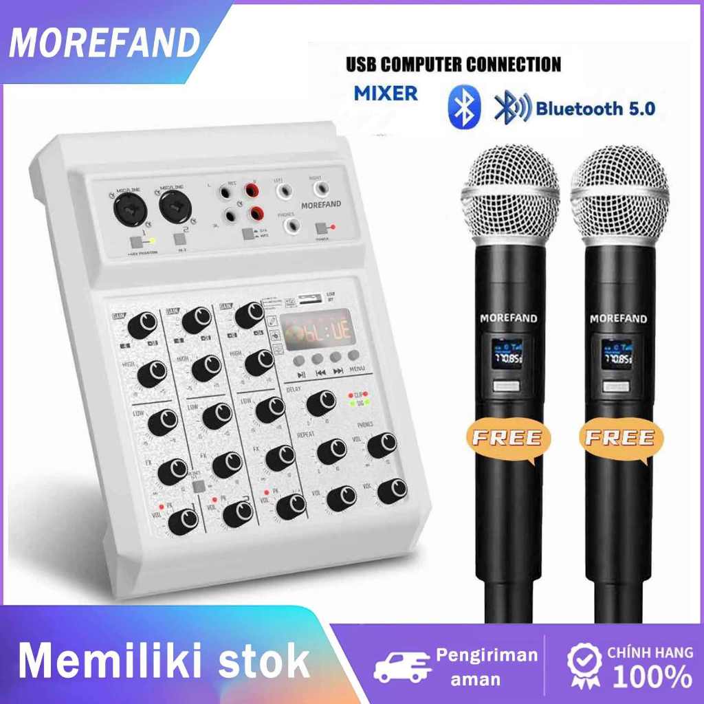 Morefand Mixer Audio RE-405/RE-403 Original 4-Channel RE-405 Amplifier Equalizer Soundcard ...