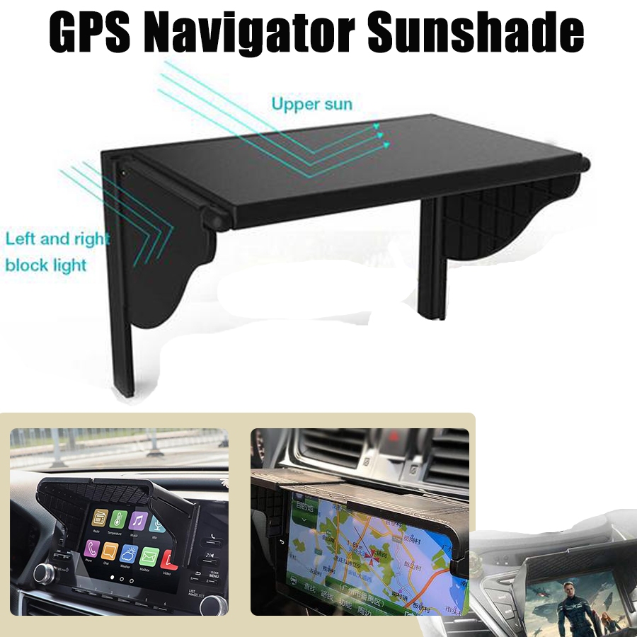 GPS Navigator ม่านบังแดด Universal Anti-Glare ใน Dash รถวิทยุ GPS หน้า ...