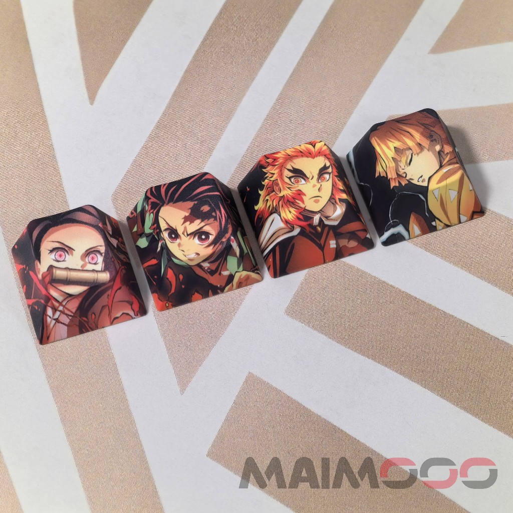 4pcs One Piece Keycaps Cherry R4 PBT Dye Sublimation คีย์บอร์ด Keycap ...