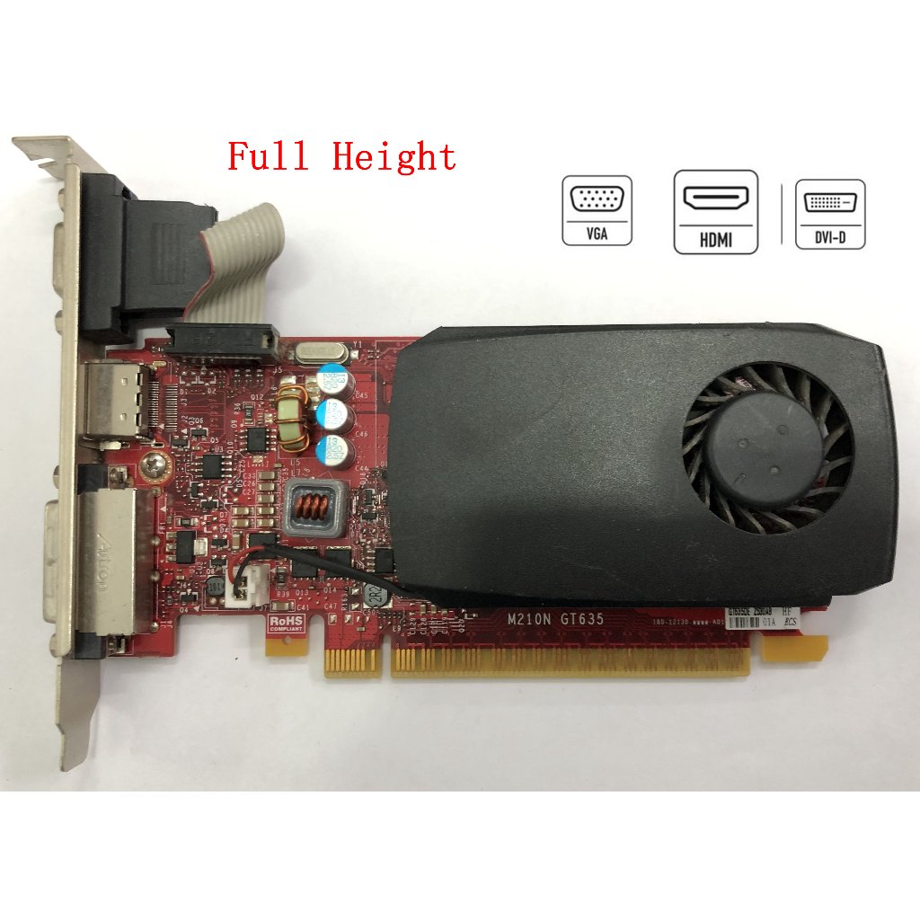 Nvidia GEFORCE GT 730 745 QUADRO K600 K620 NVS 510 Dell AMD Radeon R5 ...