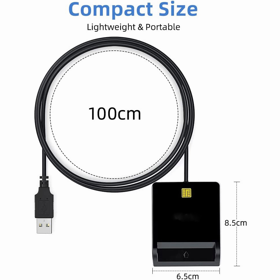 Smart Card Reader รุ่น ZW-12026-1 CAC SD Card Reader เข้ากันได้กับ ...