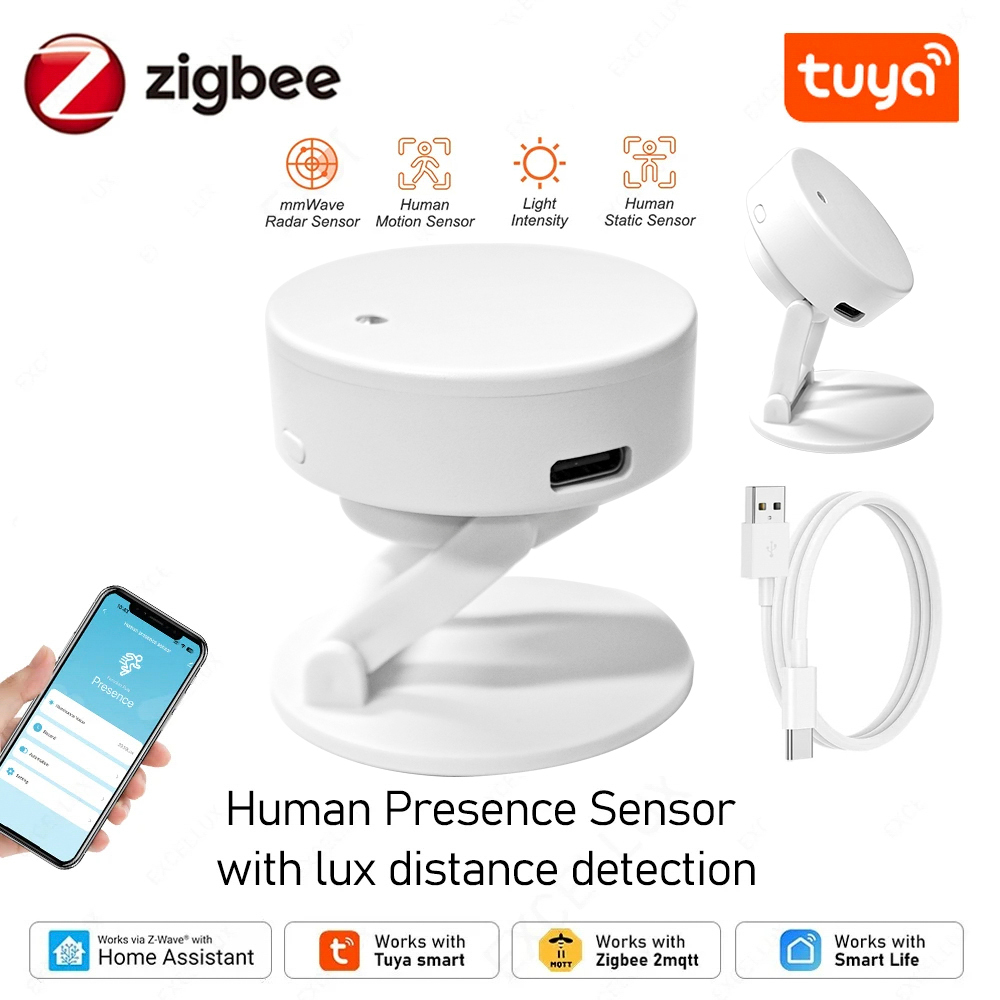 Tuya Zigbee Human Presence Sensor MmWave Radar Detector PIR Motion ...