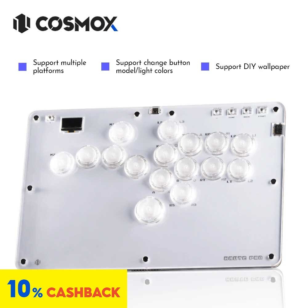 ⭐Haute42 R16 จอยสติ๊กอาเขต Hitbox Controller ปุ่มขอบ leverless อาเขต ...