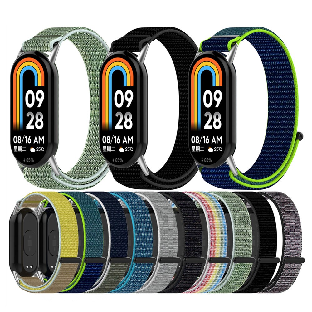 สายรัดไนลอนสําหรับ Xiaomi mi Band 9 9NFC Band อุปกรณ์เสริมเปลี่ยนสายนาฬิกากีฬาสร้อยข้อมือ ...