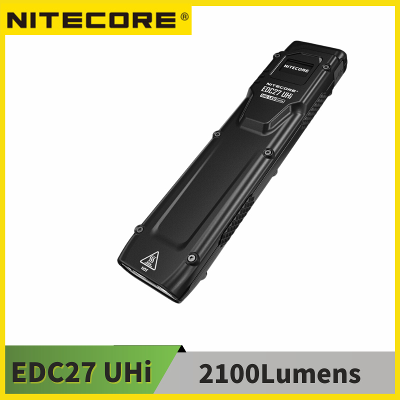 Nitecore EDC27 UHI 3100Lumens USB-C ไฟฉายแบบชาร์จไฟได้พร้อมจอแสดงผล OLED แบบเรียลไทม์แบตเตอรี่ใน ...