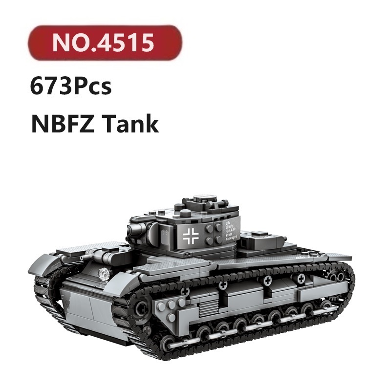 NBFZ Tank NEUBAUFAHRZEUG ถัง เข้ากันได้ตัวต่อเลโก้ 673ชิ้น WANGE Tank ...
