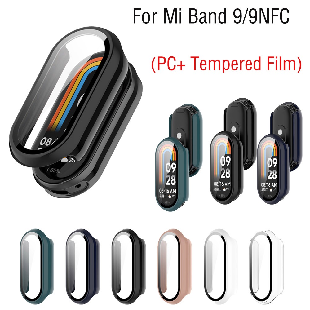 สําหรับ Xiaomi Mi Band 9 9NFC Glossy สไตล์กันกระแทกป้องกันกรณี Mi Smart Band 9/9NFC Hard PC ...