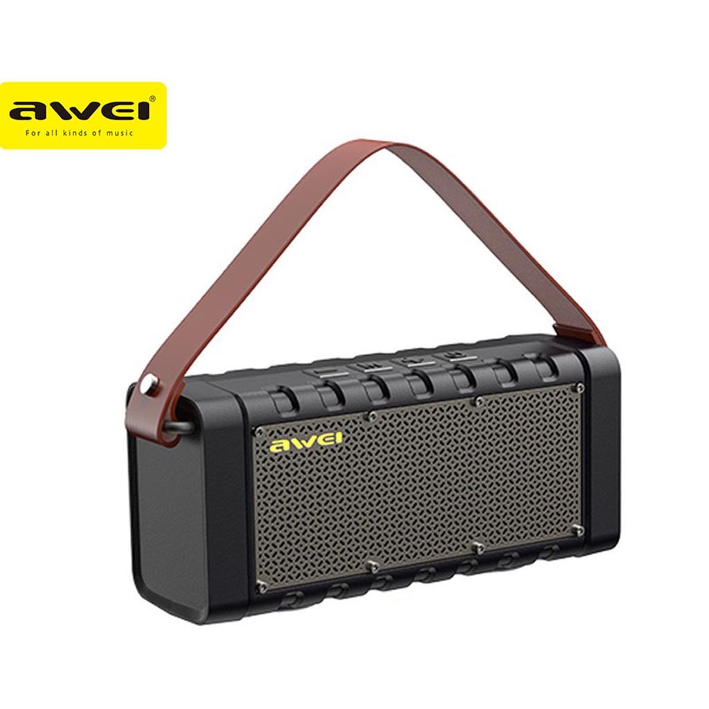 Awei Y668 ลําโพงบลูทูธไร้สายสเตอริโอแบตสํารองมือถือลําโพง 2200mAh เหมาะ ...