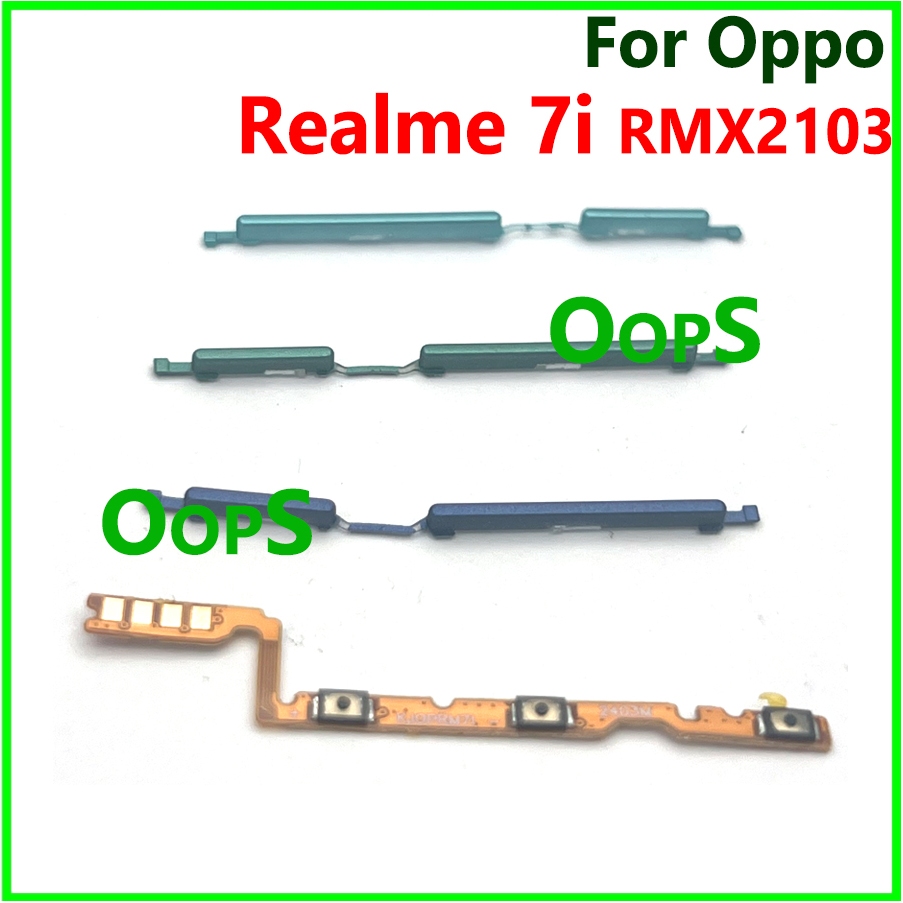 ระดับเสียงเปิดปิดปุ่ม Flex สําหรับ Realme 7i C17 RMX2103 RMX2101 สวิตช์ ...