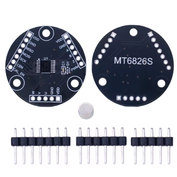 Mt6826s ความแม่นยําสูงแม่เหล็ก Encoder แม่เหล็กเหนี่ยวนําวัดมุมโมดูลเซ็นเซอร์ ABZ UVW | Shopee ...