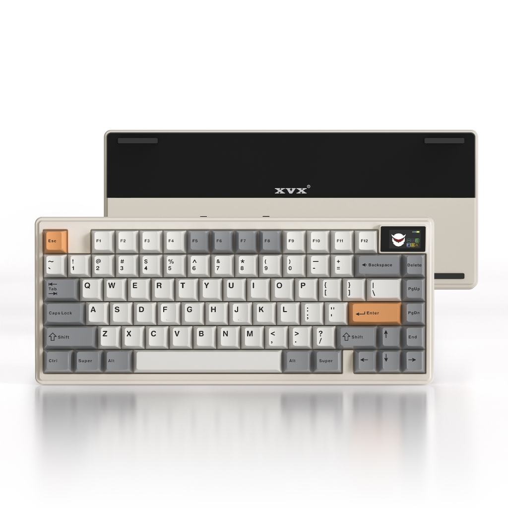 Xvx K75 PRO คีย์บอร์ดแบบกลไกอลูมิเนียมการเชื่อมต่อสามโหมด 75 การ ...