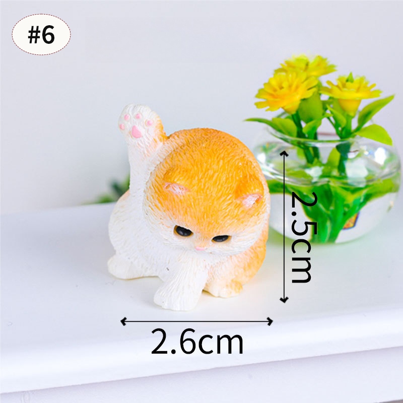 1 ชิ้น แมวน่ารัก ตกแต่ง ที่สดใส สวยหรู แมว ตู้ปลา ตกแต่งโต๊ะ ตกแต่ง ...