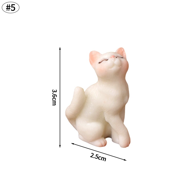 1 ชิ้น แมวน่ารัก ตกแต่ง ที่สดใส สวยหรู แมว ตู้ปลา ตกแต่งโต๊ะ ตกแต่ง ...