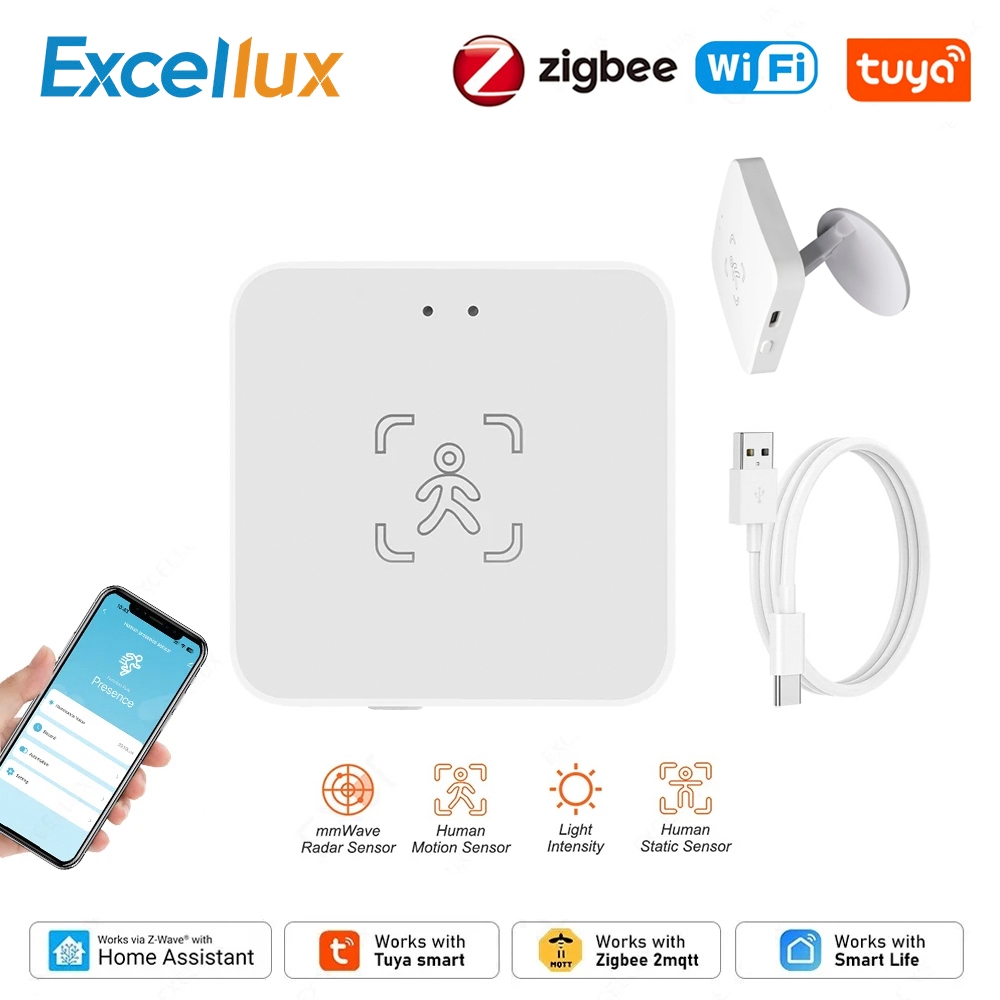 Zigbee Wifi MmWave Human Presence Motion Sensor พร้อม Luminance ...