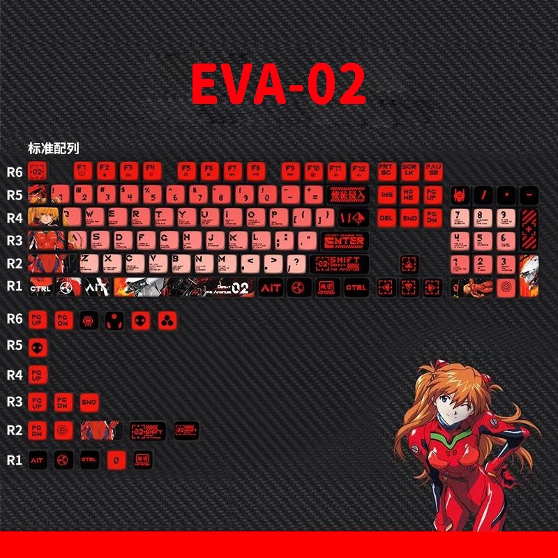 Csgo-eva พุดดิ้ง Keycaps PBT Dye-sub OEM Profile Keycap Custom Keycaps ใช้งานร่วมกับ Cherry ...