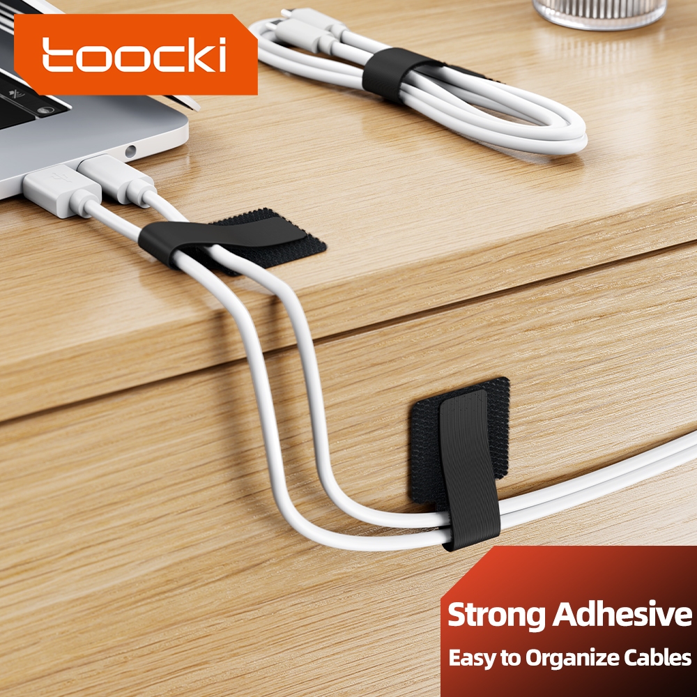 Toocki 5/10/20PCS Self-adhesive Cable Organizer สาย USB Winder ...