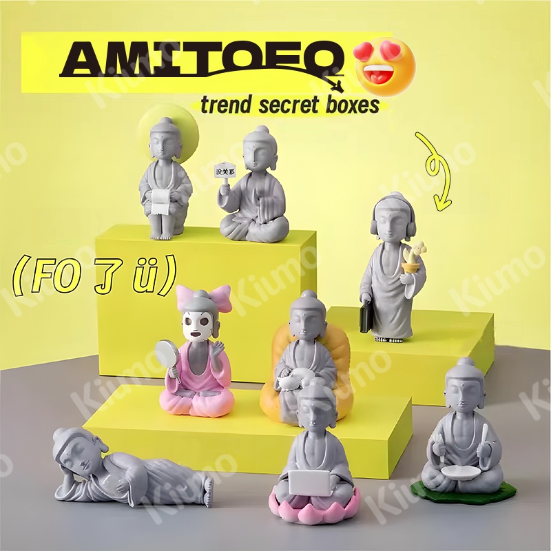 กล่องสุ่ม art toy พระพิฆเนศ amitofo พระพิฆเนศ Amitofo โมเดลฟิกเกอร์ แบบ ...