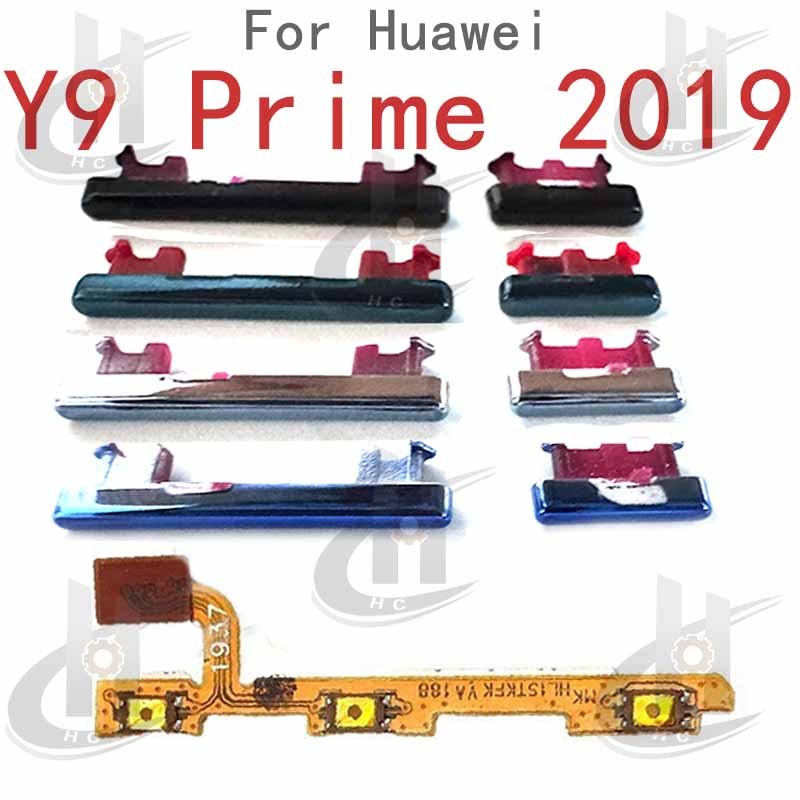 สําหรับ Huawei Y9 Prime 2019 ปุ่มด้านข้างปริมาณพลังงานปุ่ม Flex Cable ...