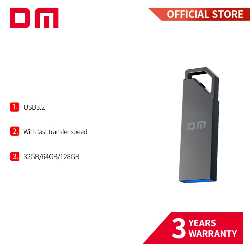 Dm แฟลชไดรฟ์ USB USB3.2 ความเร็วสูง PD235 32GB 64GB 128G แฟลชไดรฟ์โลหะ ...
