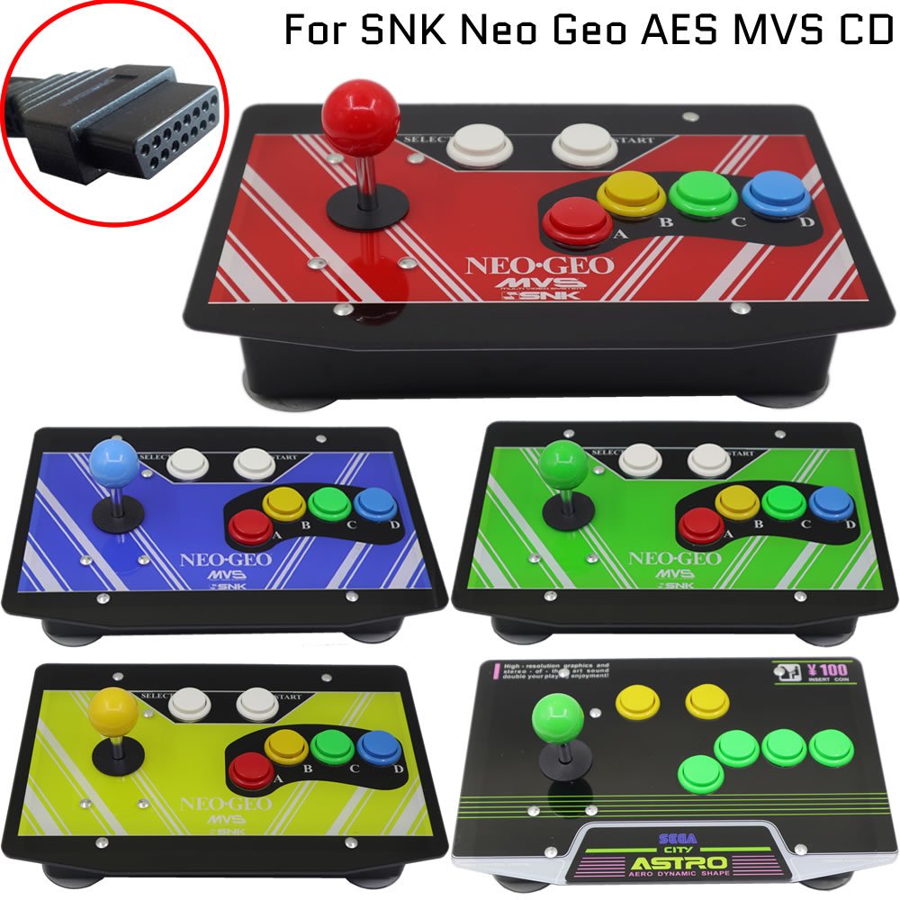 Neogeo 6 ปุ่ม 15Pin อาเขตจอยสติ๊ก Controller งานศิลปะแผงต่อสู้ Stick ...