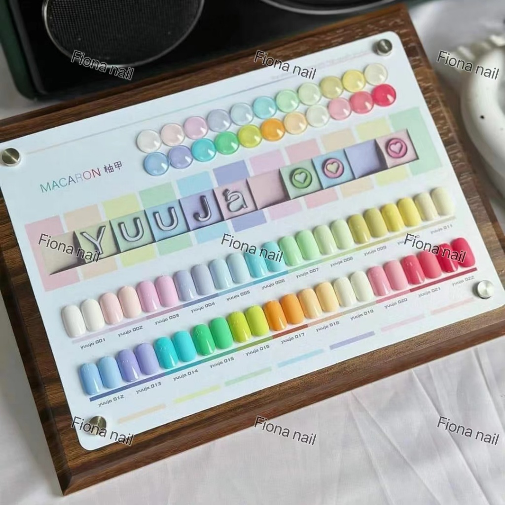 สีทาเล็บเจล YOUJIA 22 สี สีเจล Macaron 22สี สีทาเล็บเจล มาการองสี +แถมชาทสีฟร สีเจล ยกเซต เซตสี ...