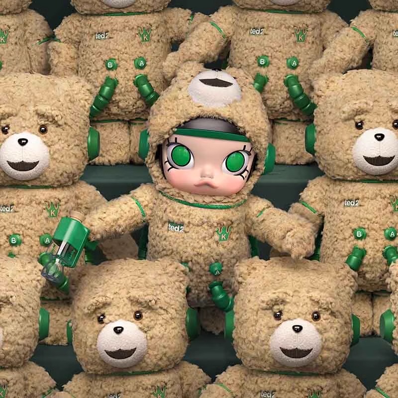 Popmart POPMART MEGA SPACE MOLLY Teddy Bear ted2400% Panda 400% Big ...