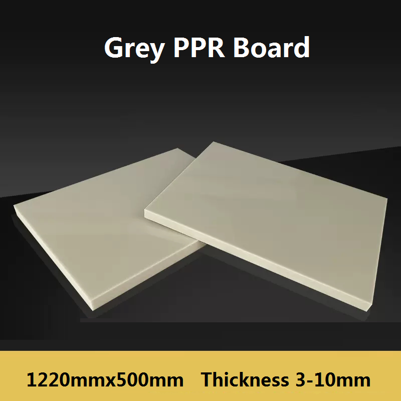 1220mmx500mm PPR กระดานยาง Beige แผ่นกันน้ําทนต่อการกัดกร่อน PP Board ...