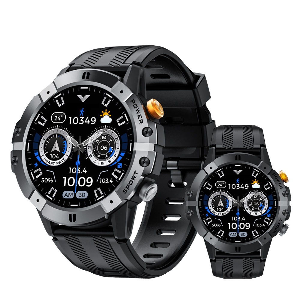 อัพเกรดใหม่สมาร์ทวอท์ช C29 ผู้ชายทนทานกีฬากลางแจ้งบลูทูธโทร 1.52 นิ้ว ...