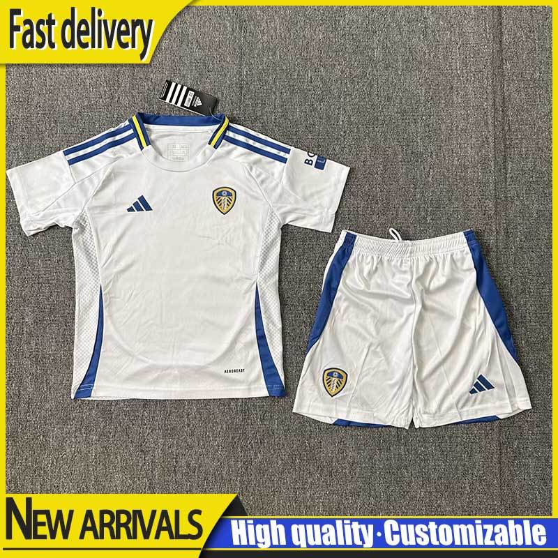 Kids Kit 2425 Leeds United home Jerseys ปรับแต่งได้ | Shopee Thailand