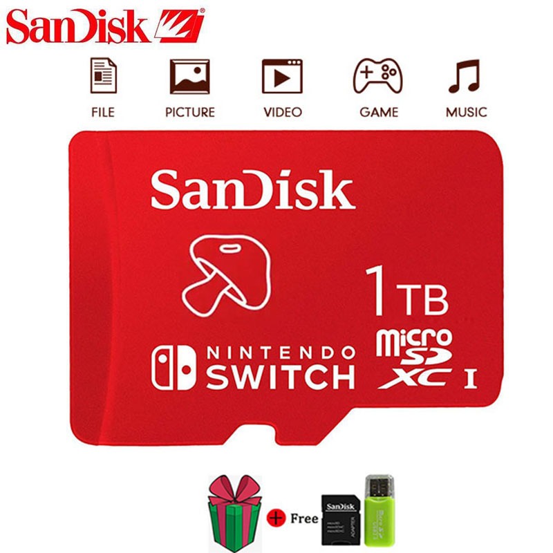 Sandisk Original Class10 1TB การ์ดหน่วยความจํากล้อง SD Nintendo Switch DVR การ์ดเกม | Shopee ...
