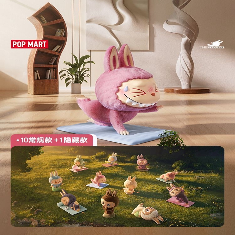 Popmart POPMART THE MONSTERS Lazy Yoga Series ฟิกเกอร์ Mystery Box ...