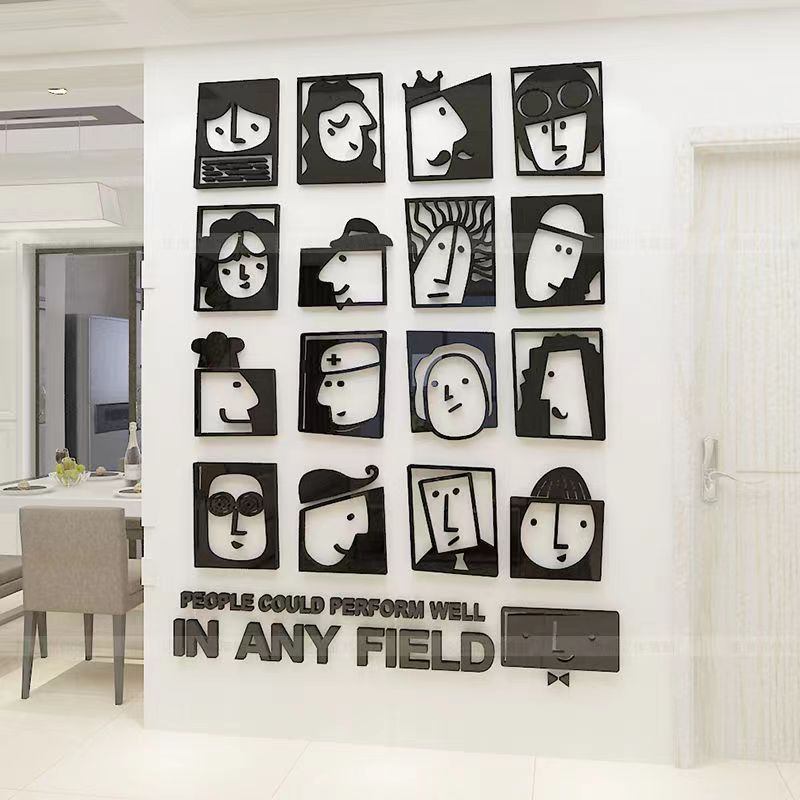 Ins Style Character Avatar สติ๊กเกอร์สร้างสรรค์สามมิติ DIY ตกแต่งห้อง ...