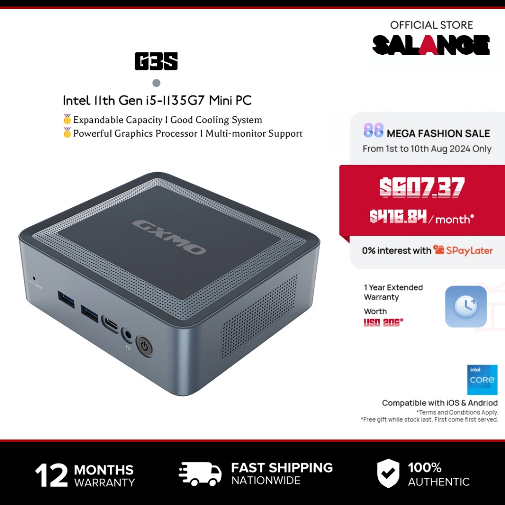 G35 Mini PC Intel 11th Gen Intel Core i5-1135G7 (สูงสุด 4.2GHz) Intel ...