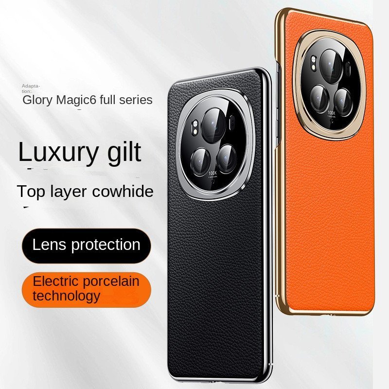 หนังธรรมดา + เคสป้องกันเลนส์กล้องสําหรับ Honor Magic 6 Pro Magic6 Magic 6 RSR Hard Slim Good ...