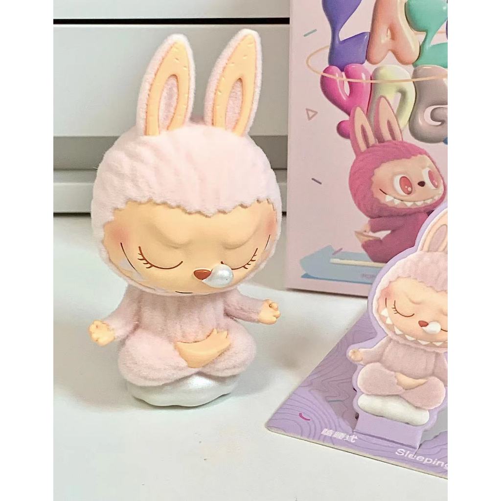 Popmart THE MONSTERS Lazy Yoga series กล่องตาบอดทํามือ LABUBU ของขวัญ ...