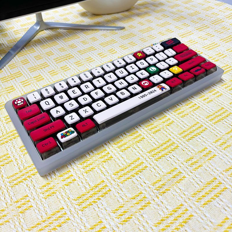 Mario Pudding Keycaps PBT Dye-sub SAX Profile Keycap Custom Keycaps ใช้ ...