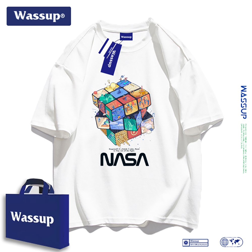 Wassup คอลเลกชันร่วมกับ NASA เสื้อยืดสตรีทแฟชั่นลายพิมพ์ สำหรับผู้ชาย ...