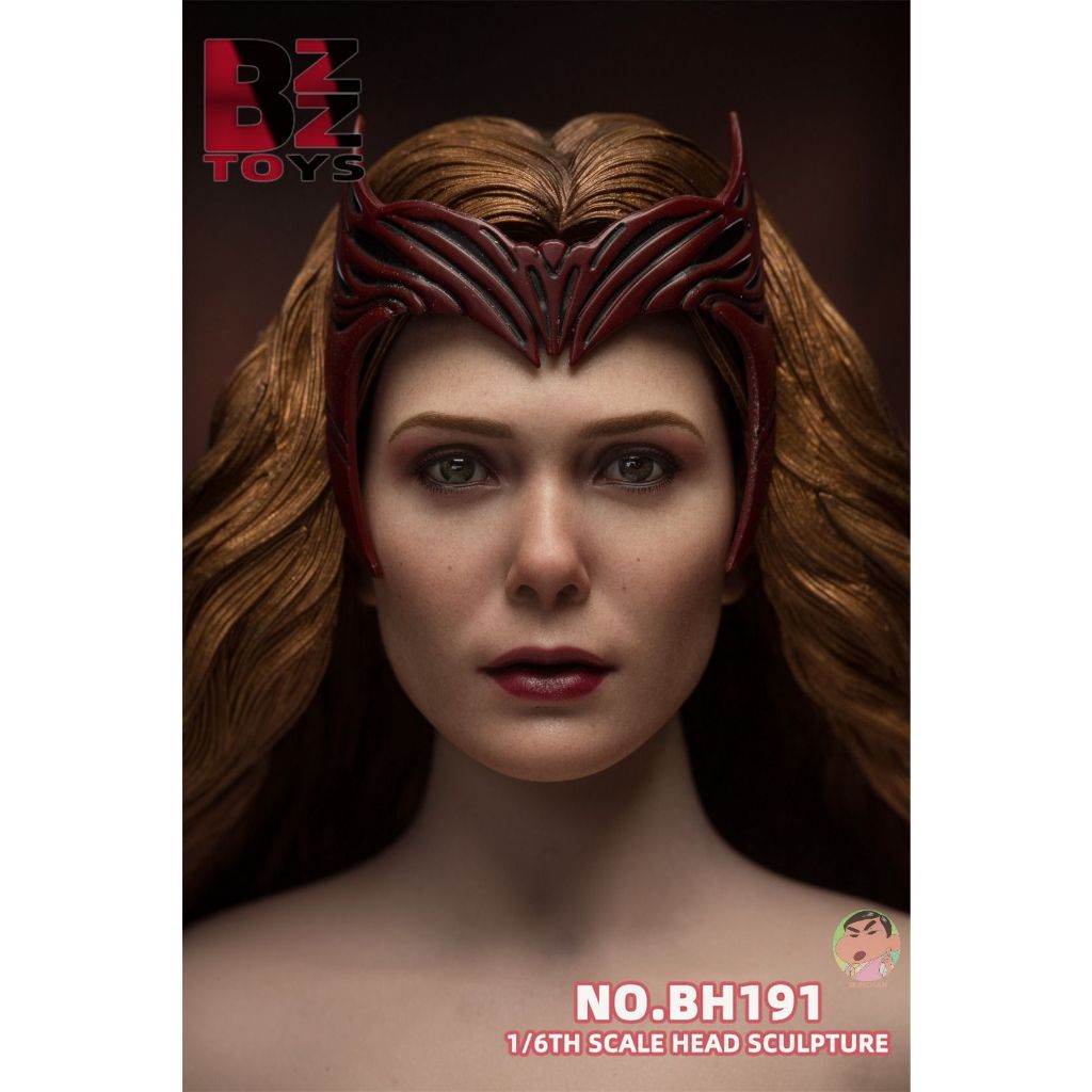 BZZ ของเล่น 1/6 BH191 Scarlet Witch Wanda Elizabeth Olsen Head Sculpt ...