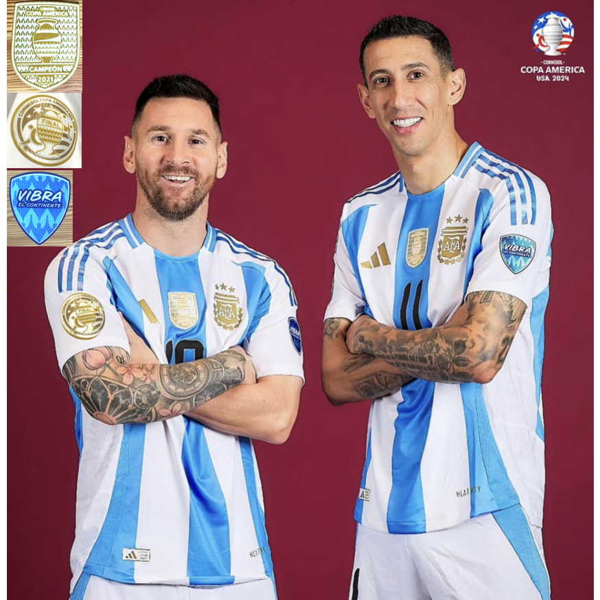 Argen-tina Home Copa America 24-25 [Player Edition] S-2XL Football Jersey * คุณภาพสูง * เสื้อยืด ...