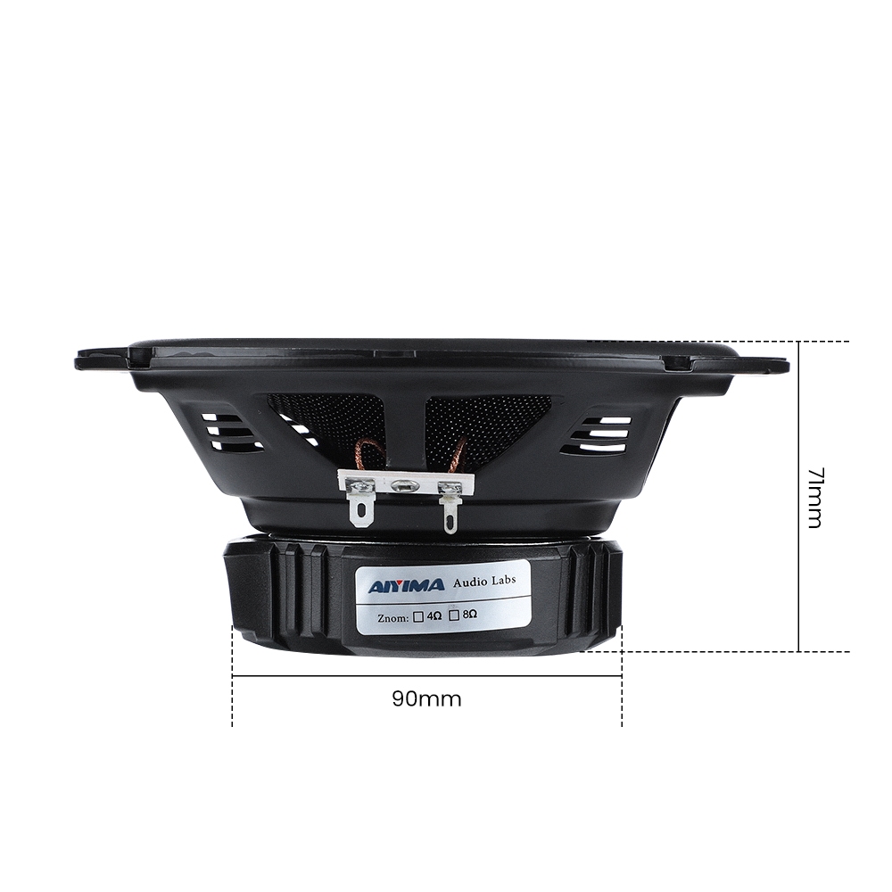 Aiyima 6.5 นิ้วเสียงรถ Midrange Bass ลําโพง 40W แก้วไฟเบอร์ Bullet Woofer ลําโพง DIY เสียงระบบ ...