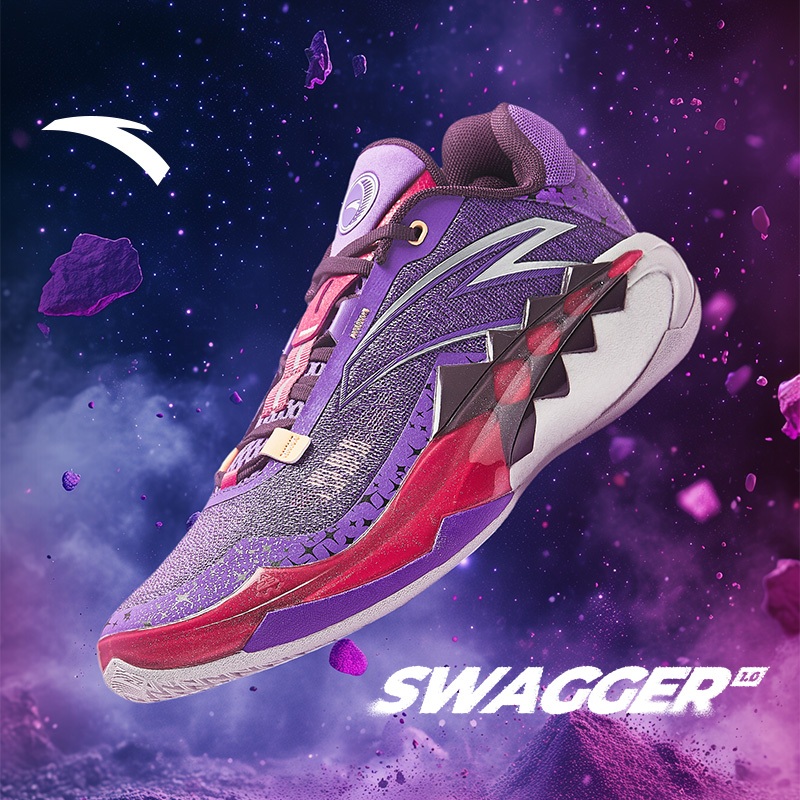 ANTA SWAGGER 1.0 รองเท้าบาสเกตบอลผู้ชาย เสถียร ทนทาน ดูดซับแรงกระแทก ป้องกันการบิดตัว 112431106 ...