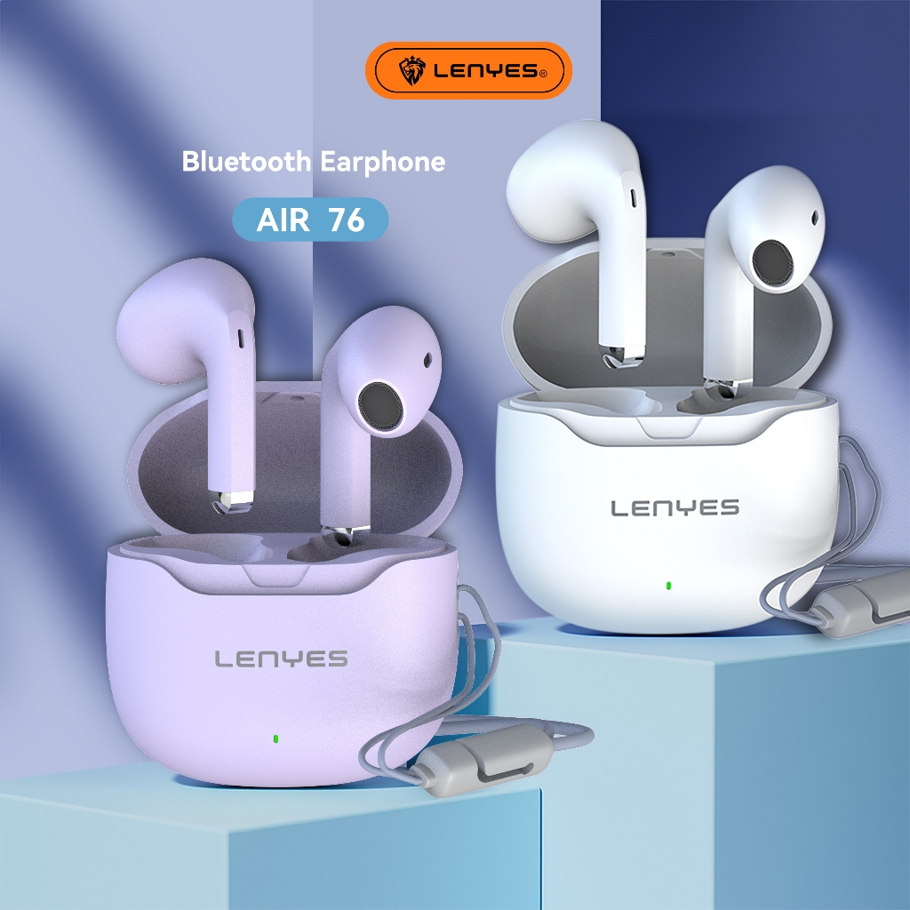 Lenyes AIR 76 TWS หูฟังไร้สาย บลูทูธ 5.3 ระบบสัมผัสอัจฉริยะ Hifi ...