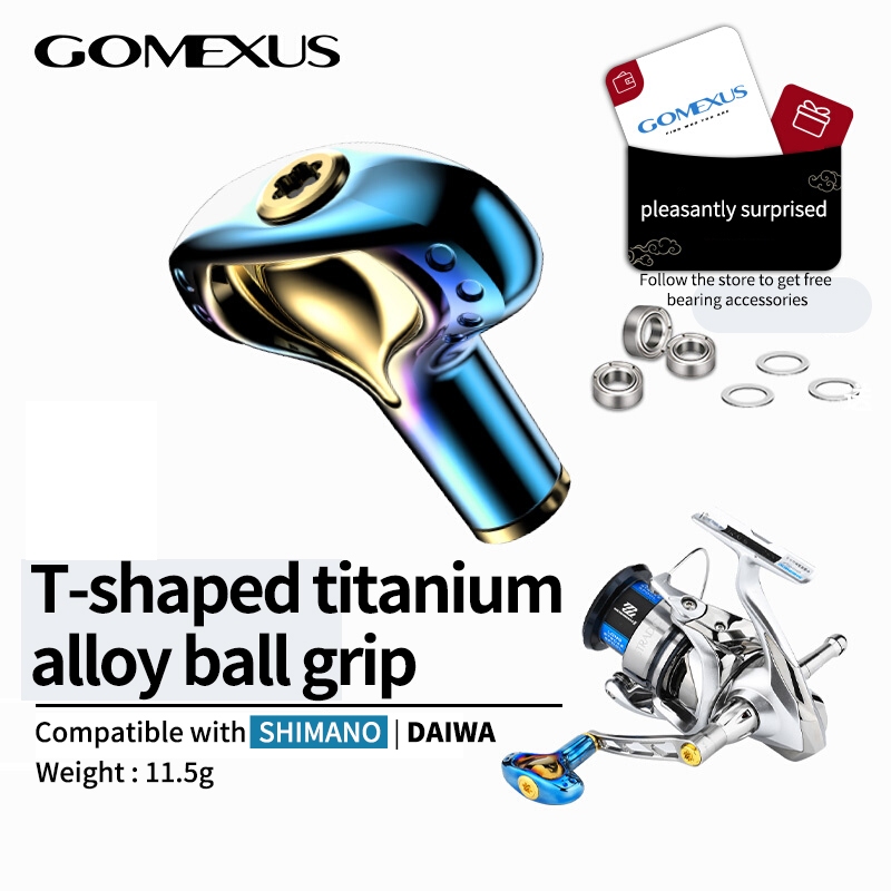 (Gomexus) 42 มม ลูกบิดรอกตกปลา โลหะผสมไทเทเนียม Reel Knob สําหรับ Daiwa ...